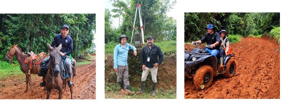 Inspección y trabajos de campo en el sector VII de la frontera común ...